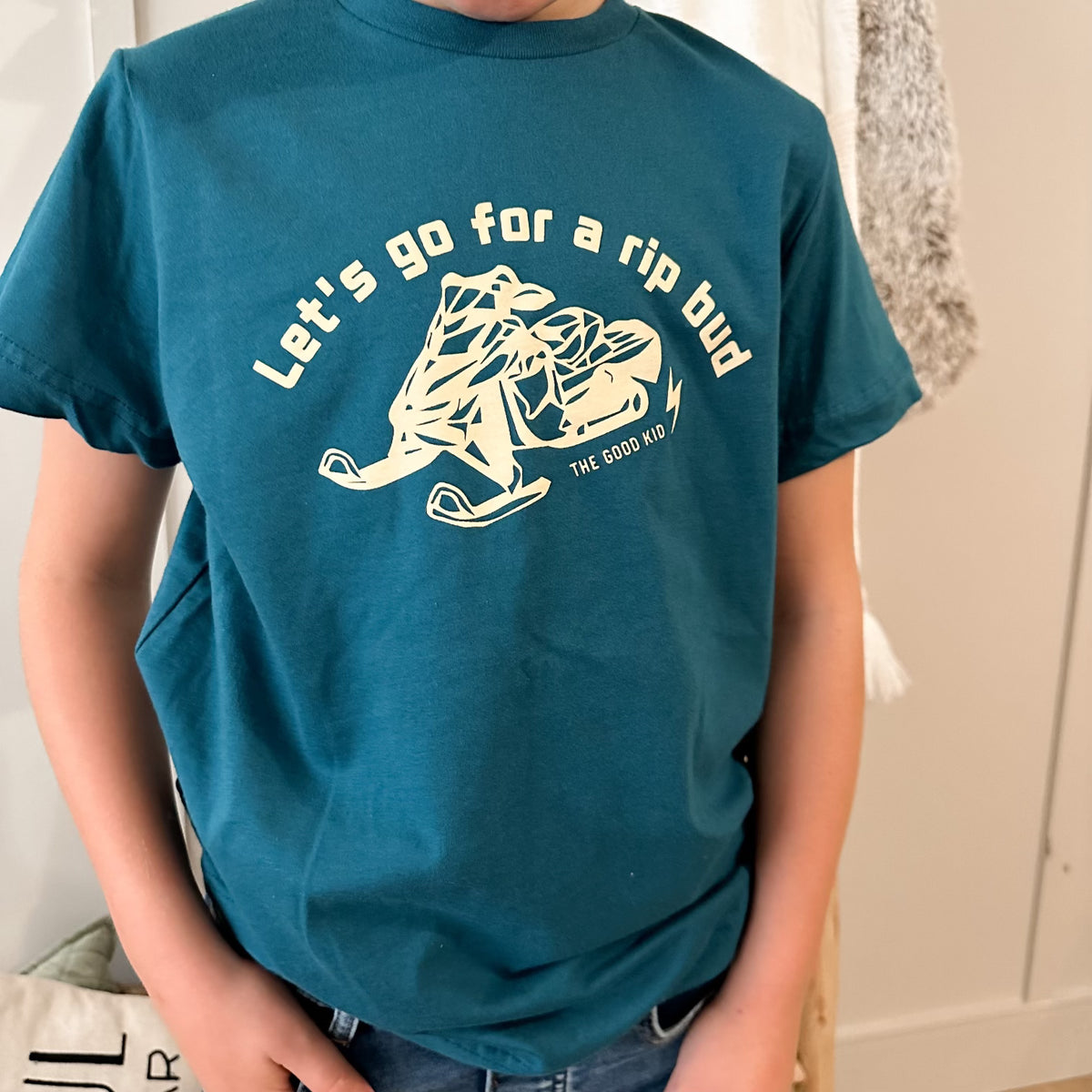 Let's go for a rip bud Tee – The Good Kid Clothing Co.