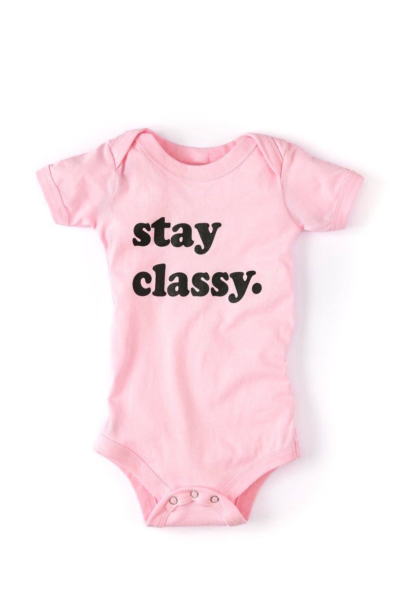 Stay Classy Onesie – The Good Kid Clothing Co.
